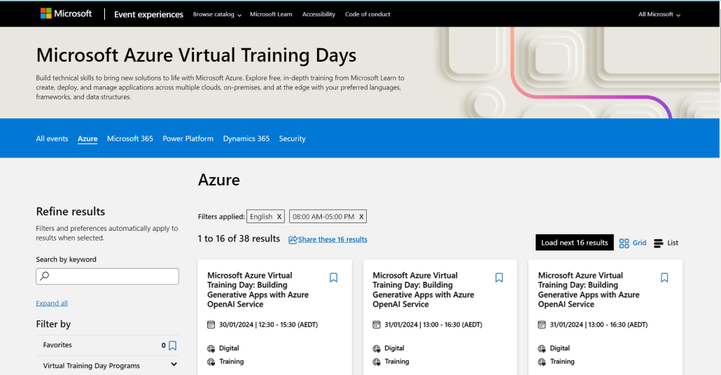 Top free training resources for Microsoft Azure | Bespoke Training