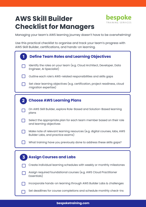 Drive Cloud Success with an AWS Skill Builder Plan | Bespoke Training